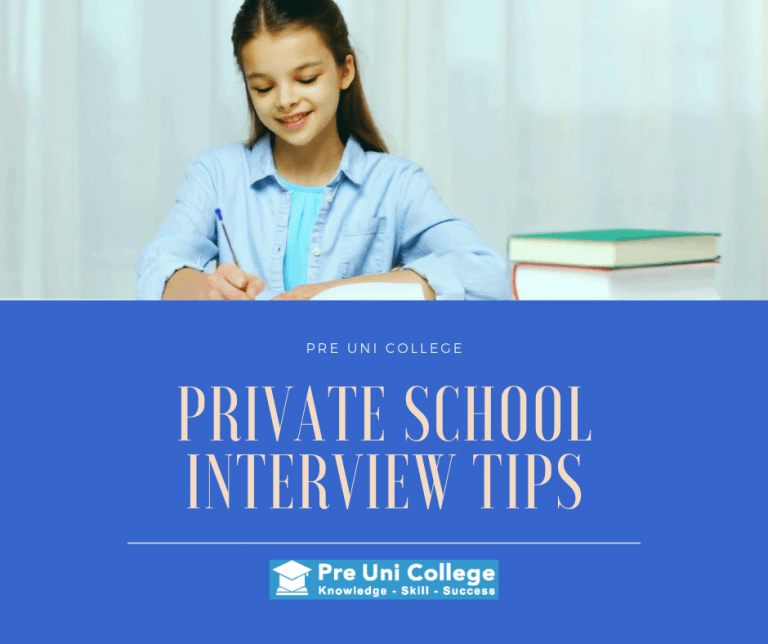 Private School Interview Tips - Pre Uni College